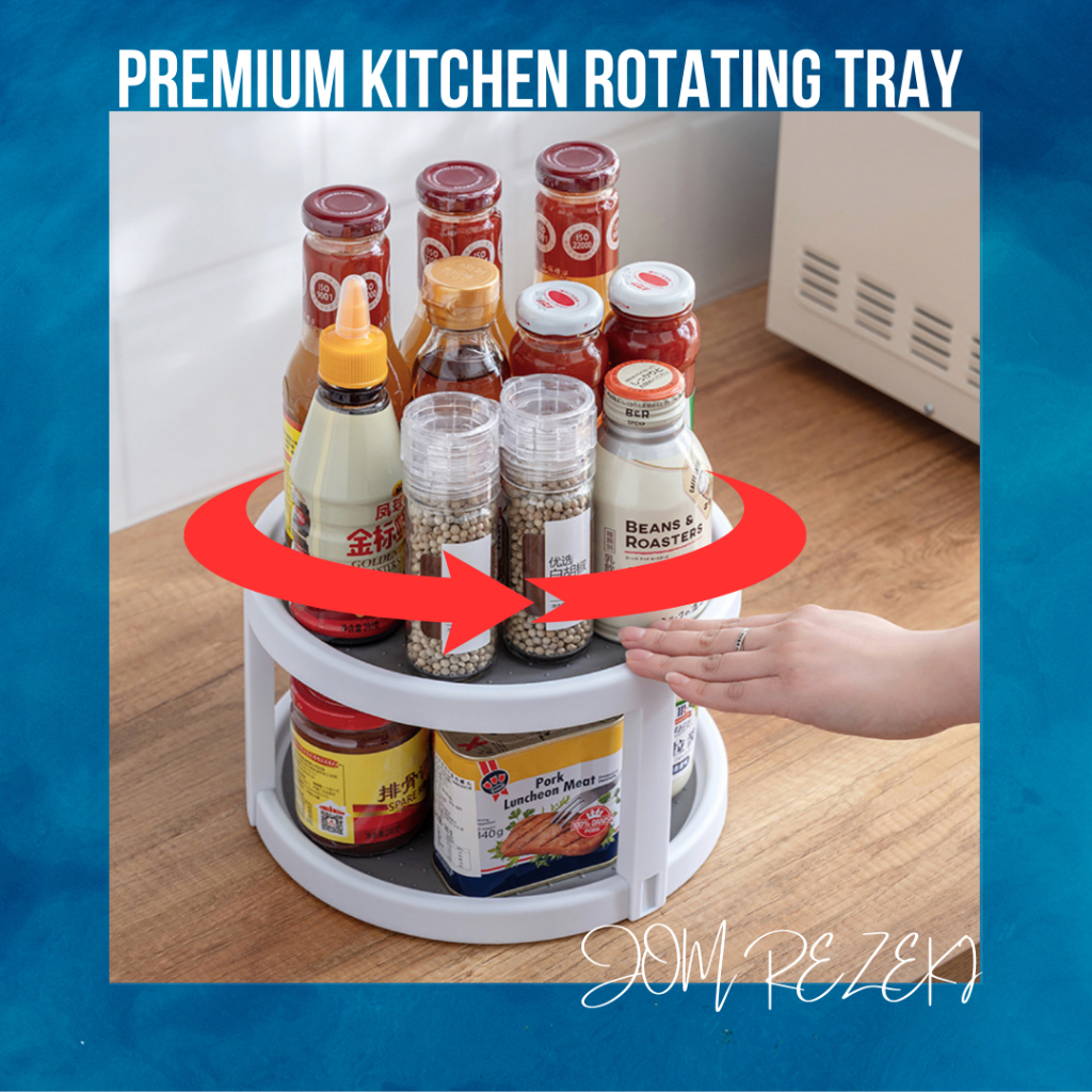 JOM Premium Multi-Functions 360° Rotate Rack kitchen multipurpose rack ...