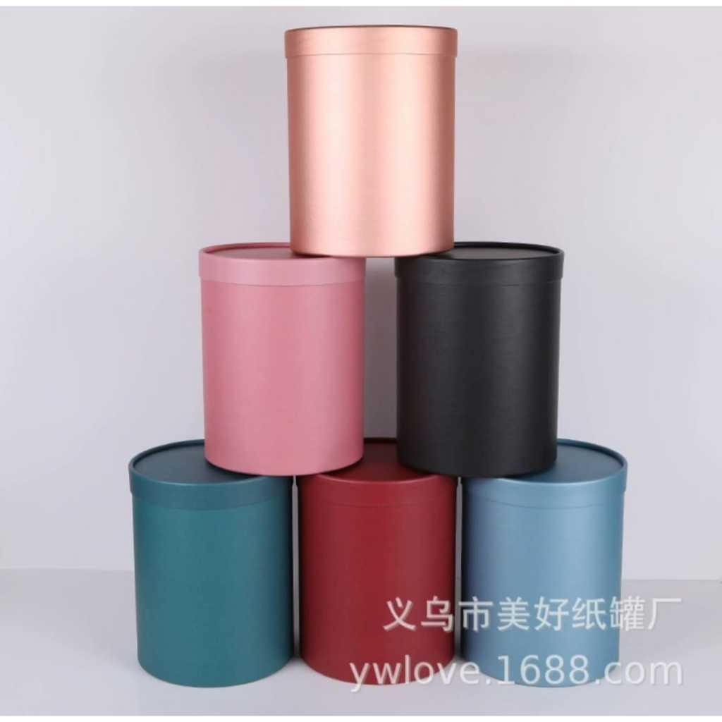 BIG ROUND Flower Box with Cover / BIG Surprise Delivery Box Gift Box ...