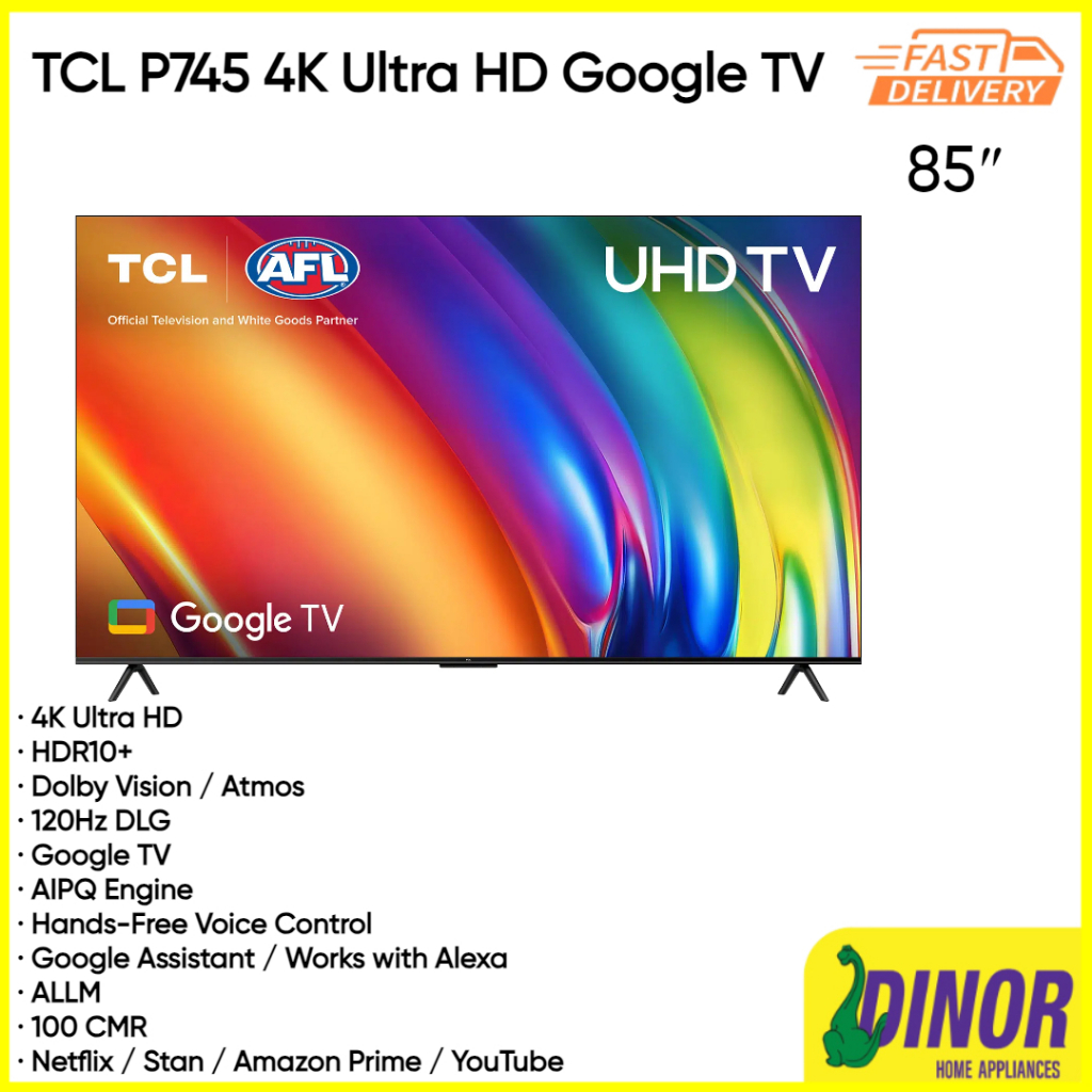 TCL 85 inch 4K UHD SMART ANDROID TV 85P745 | Shopee Malaysia