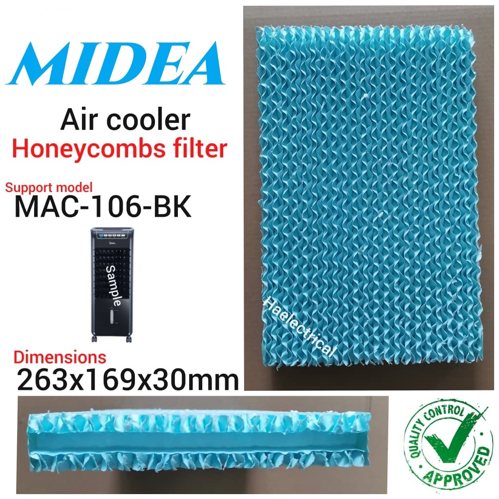 MIDEA MAC-106A-BK Air Cooler Honeycombs Filter MAC-106-BK (1PC ...