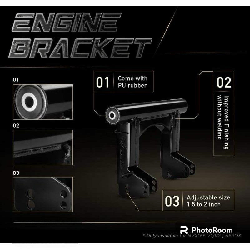 Racing Yamaha NVX V1 V2 NMAX V2 Entend Engine Bracket 1.5 2.0 Inci 2 in ...