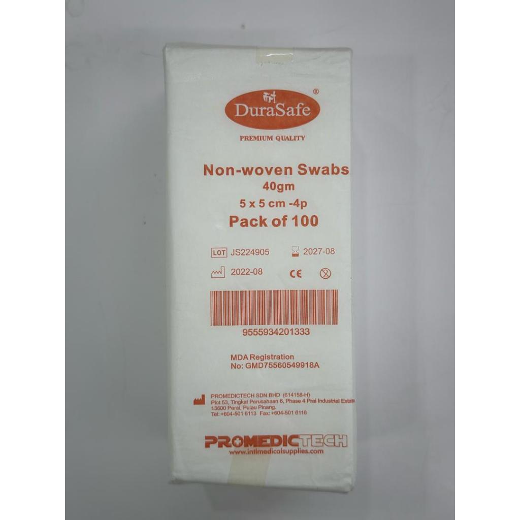 Durasafe Non-Woven Gauze Swabs 40gm 4ply(100pcs/pack) | Shopee Malaysia