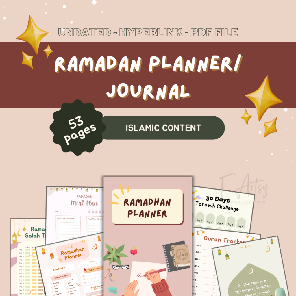 Digital Planner Ramadan | Ramadan Printable Journal | Ultimate Ramadan ...