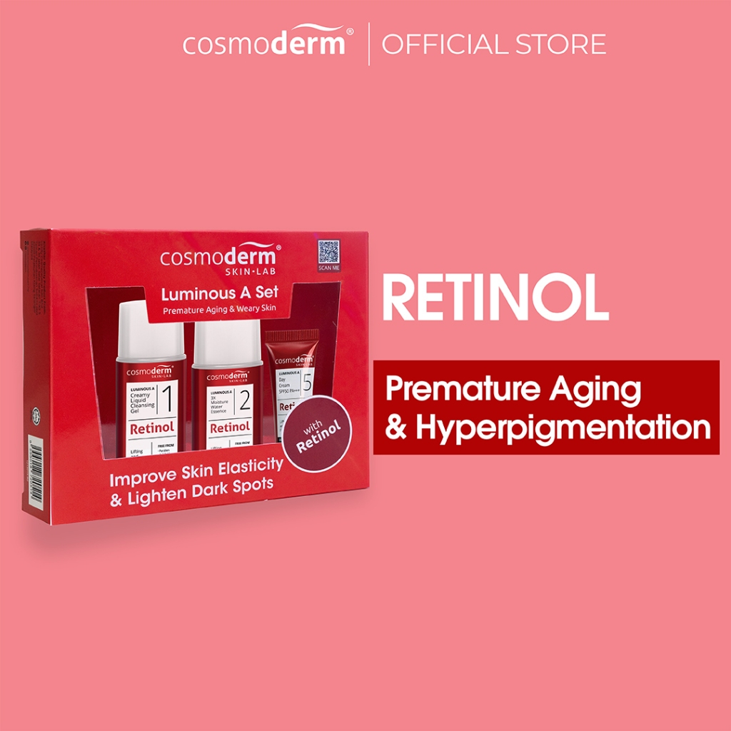 Cosmoderm Luminous A Travel Set (Retinol) | Shopee Malaysia