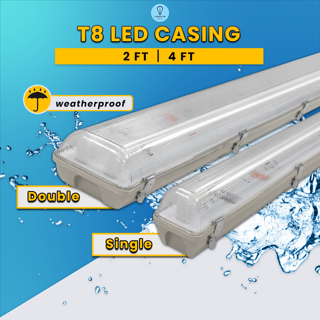 2ft/4ft LED T8 Anti Corrosive Fitting Weatherproof Box Single/Double Casing for Kalimantang Tube ...