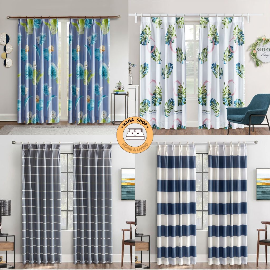 Langsir tingkap/Langsir pintu/Curtain semi black out Curtain for window ...