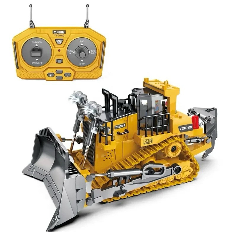 RC Bulldozer YIGONG Remote Control Bulldozer RC Construction For Kids ...