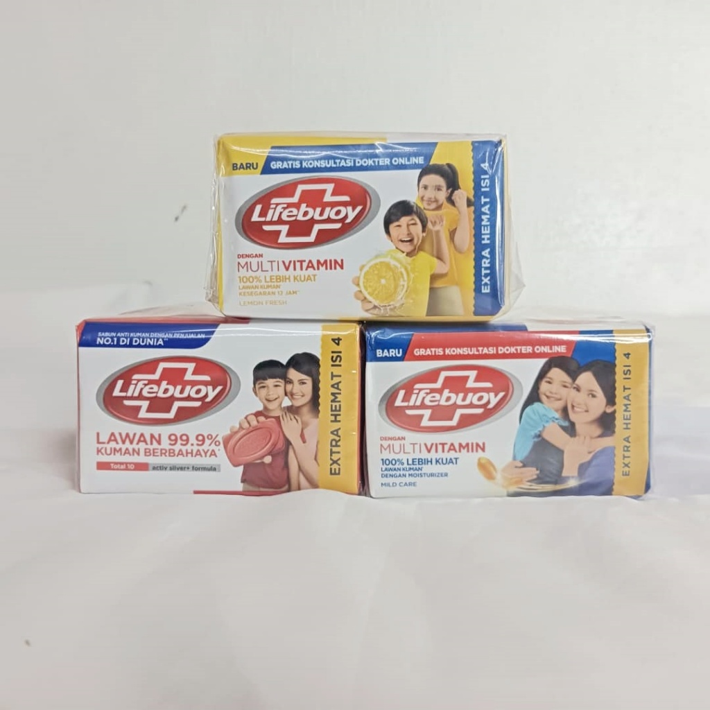 Lifebuoy Antibacterial Bar Soap 100g Buy 3 Free 1 Silver Shield Formula ...