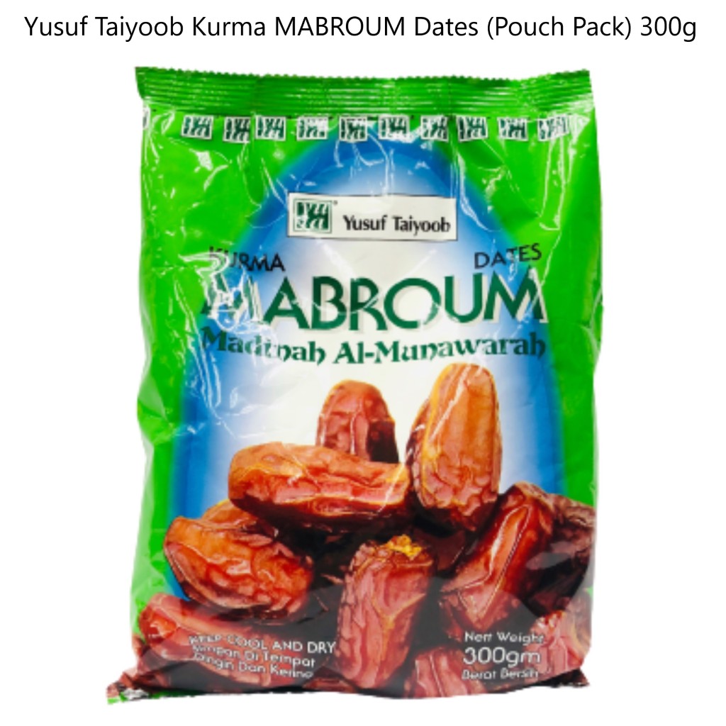 Yusuf Taiyoob Kurma MABROUM Dates (Pouch Pack) 300g (Assorted) | Shopee ...