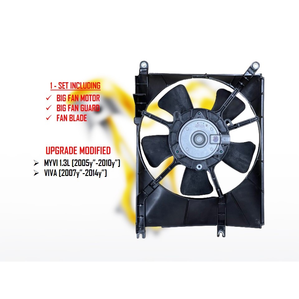 Perodua - Myvi 1.3L Viva Upgrade Modified Radiator Big Fan Motor Set ...