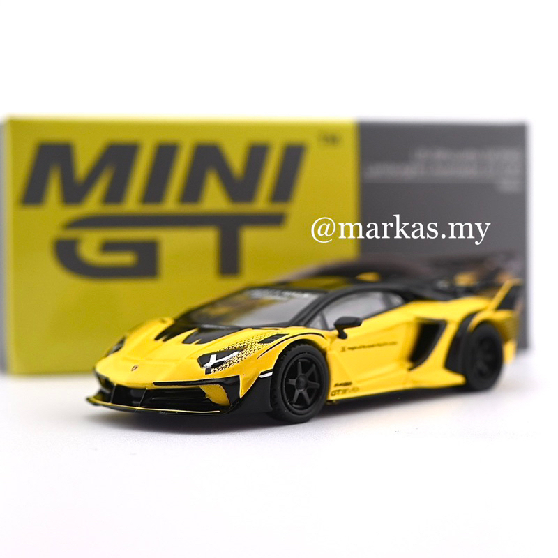 (NOT SEALED FOC PROTECTOR) MINI GT 1/64 #639 LAMBORGHINI LB-SILHOUETTE ...