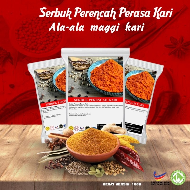 (PROMO) SERBUK PERASA PERENCAH KARI ALA ALA MAGGI KARI 100g | Shopee ...