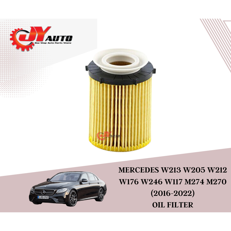 MERCEDES W213 W205 W212 W176 W246 W117 M274 M270 (2016-2022) OIL FILTER ...