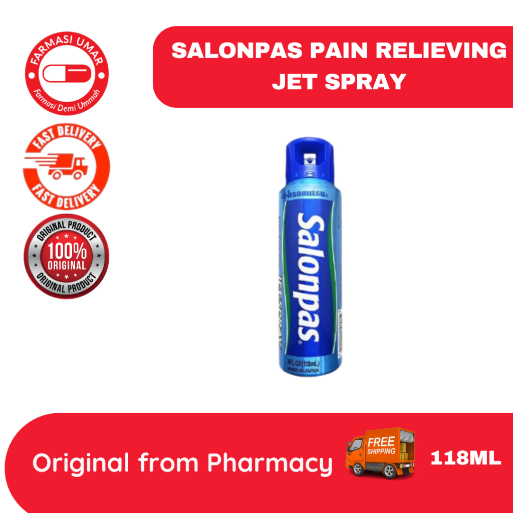Salonpas Pain Relieving Jet Spray 118ml and 80ml (Hisamitsu) | Shopee ...