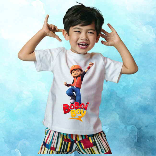 Boboi New Design 100% Budak Baju Tshirt | Shopee Malaysia