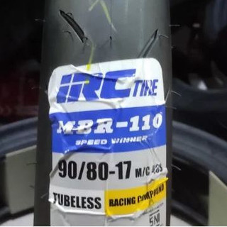 TYRE IRC MBR-110 90/80-17 TAYAR RACING COMPOUND IRC SPEED WINNER MBR ...