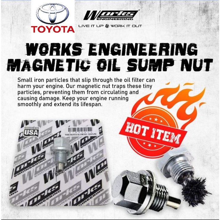 Toyota Vios Yaris Altis Corolla Camry Works Engineering Magnetic Drain ...