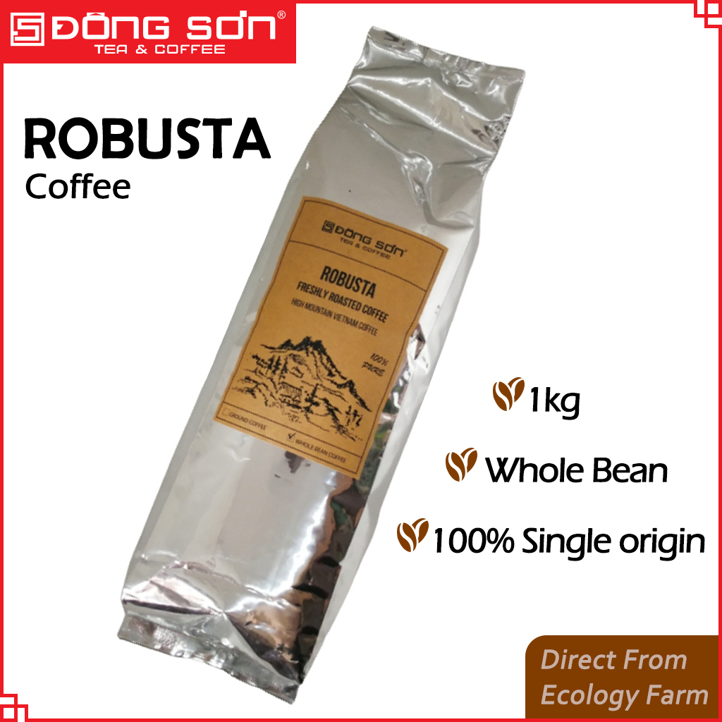 Dong Son Robusta Coffee Bean 100％ Single Origin 1KG Vietnam Premium ...