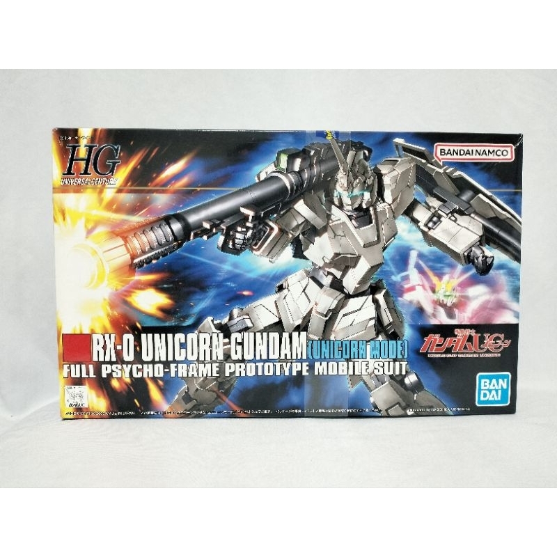 HGUC RX-0 Unicorn Gundam (Unicorn Mode) Full Psycho-Frame Prototype Mobile Suit Bandai | Shopee ...