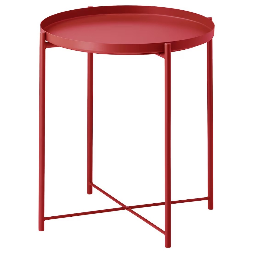 GLADOM IKEA Tray Table, Bed Side Table, Red Color 45x53cm | Shopee Malaysia
