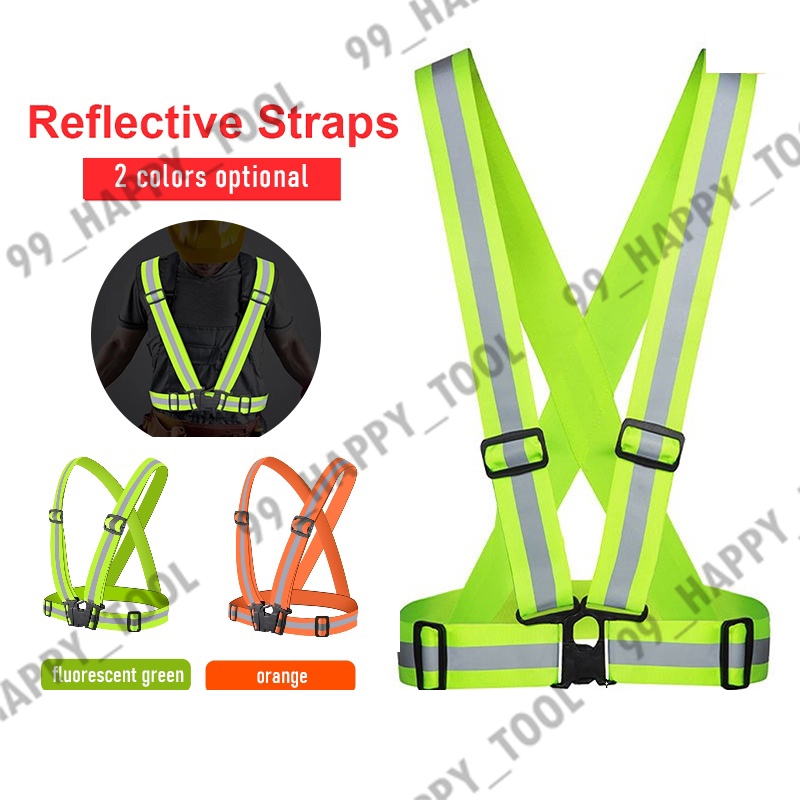 Highlight Reflective Straps Night Work Security Running Cycling Safety ...