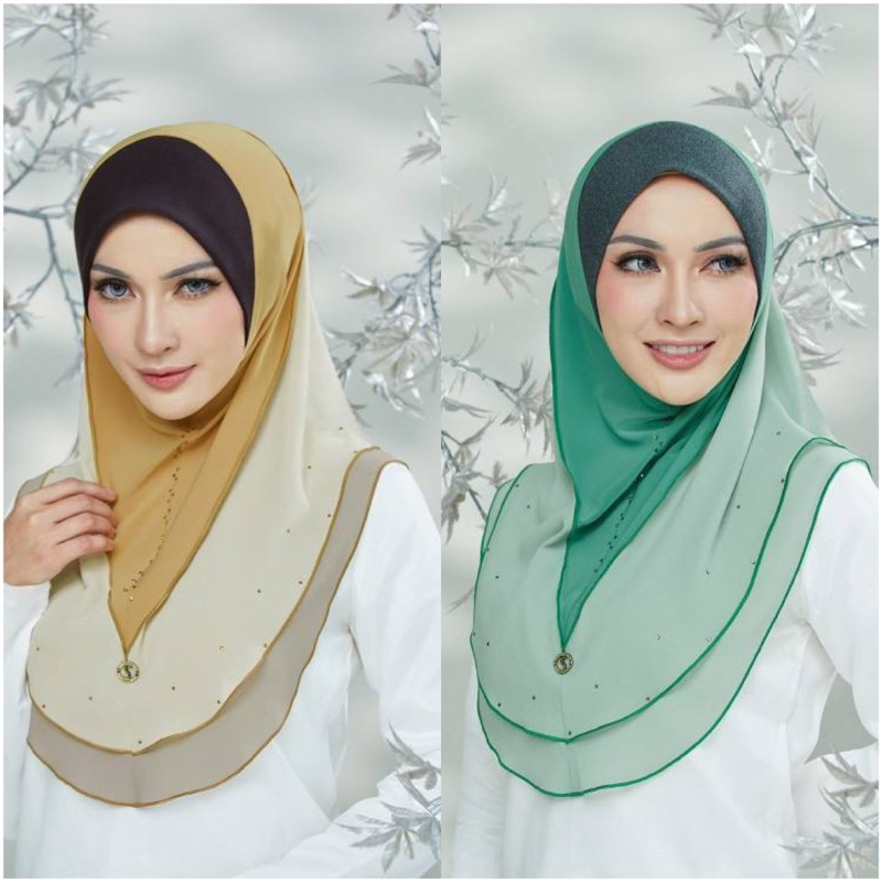 [SALES] Sirruhu Hijab Instant Layered Hijab Bintang De Luxe Instant 2 ...