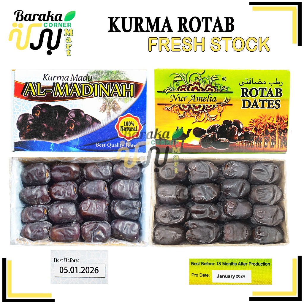 Kurma Madu Premium Rotab kurma Lembut Kurma Rotab New Stock 600g± ...
