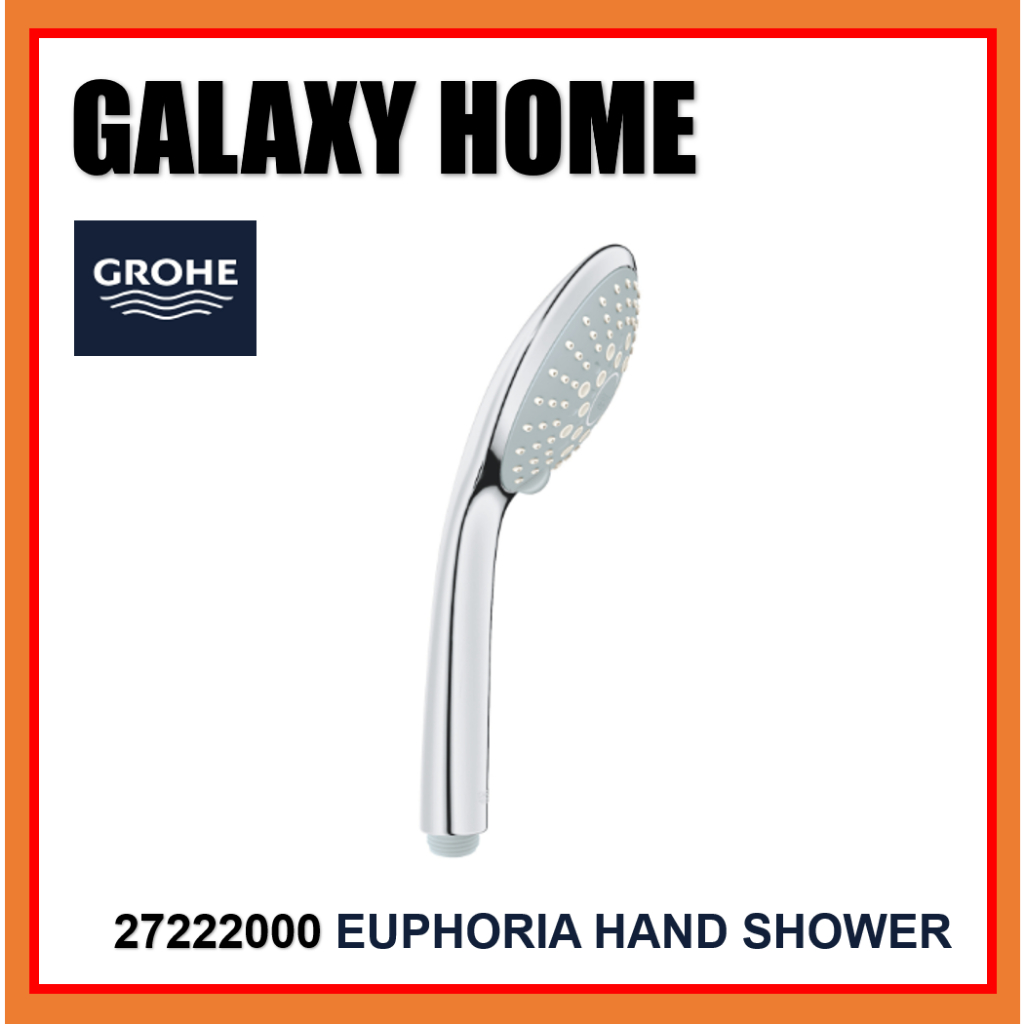 GROHE 27222000 EUPHORIA 110 CHAMPAGNE HAND SHOWER 3 SPRAYS | Shopee ...