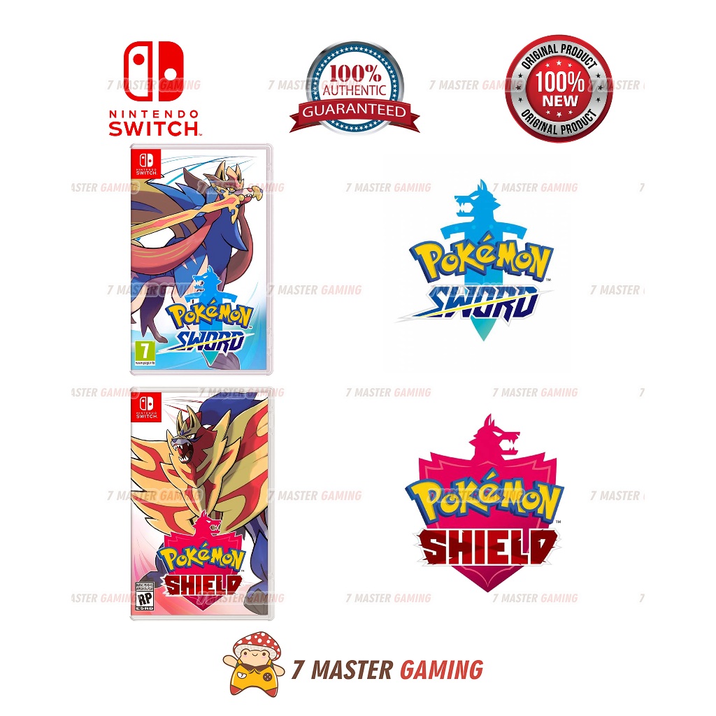 Pokemon Sword / Pokemon Shield / Double Pack + DLC - Nintendo Switch ...