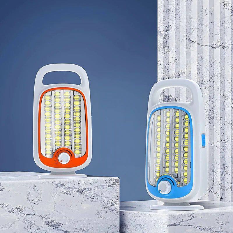 🔥LED PORTABLE RECHARGEABLE HAND LAMP WITH SOLAR PANEL CHARGING PORT ...