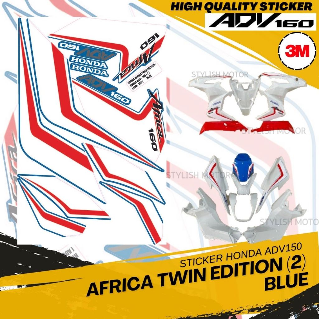 Stripe Honda Adv160 [ 3M Sticker ] Adv 160 Africa Twin Edition (2 ...