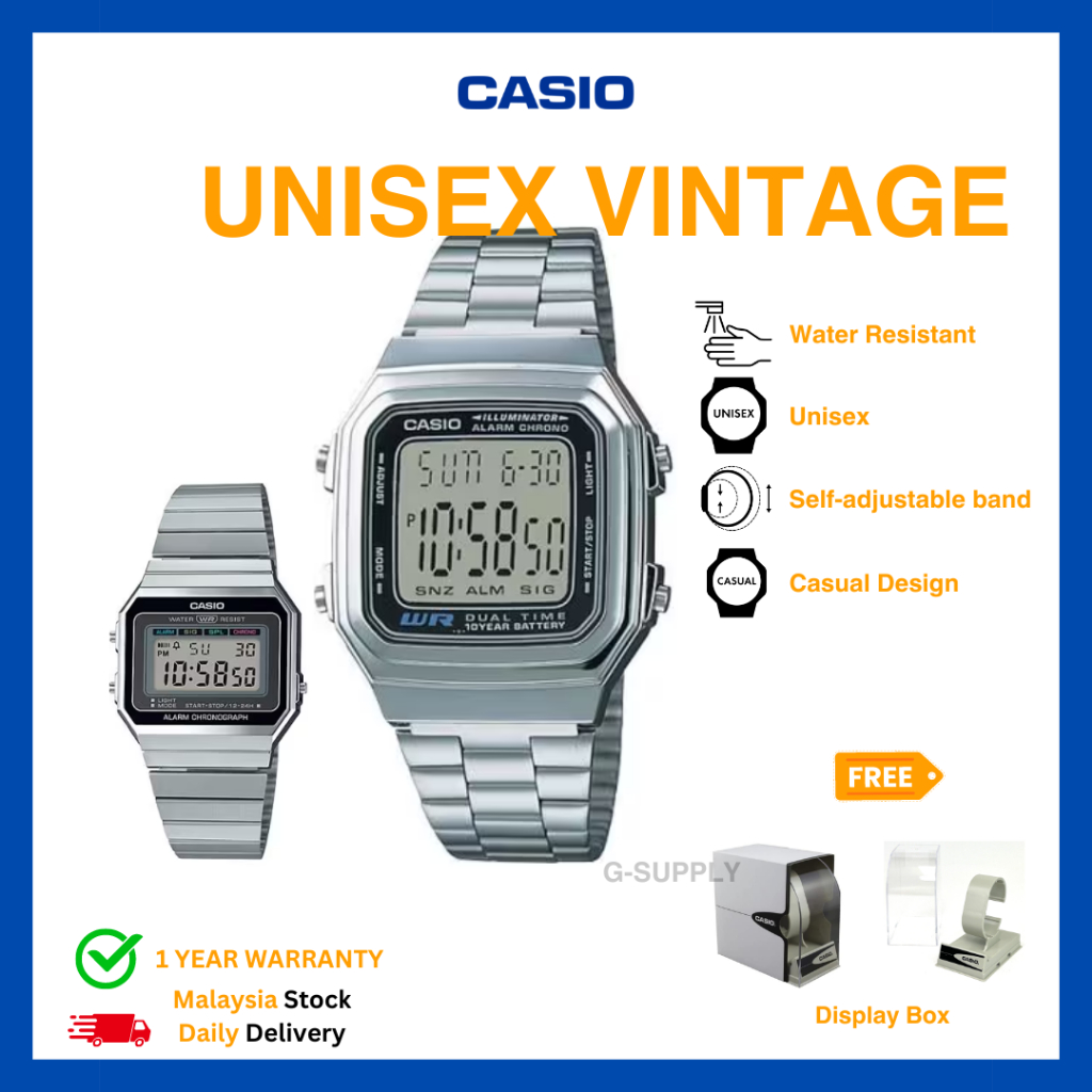(VINTAGE STYLE) 100% Original A178WA-1A A178WA-1 A700W-1A A700W-1 Alarm ...