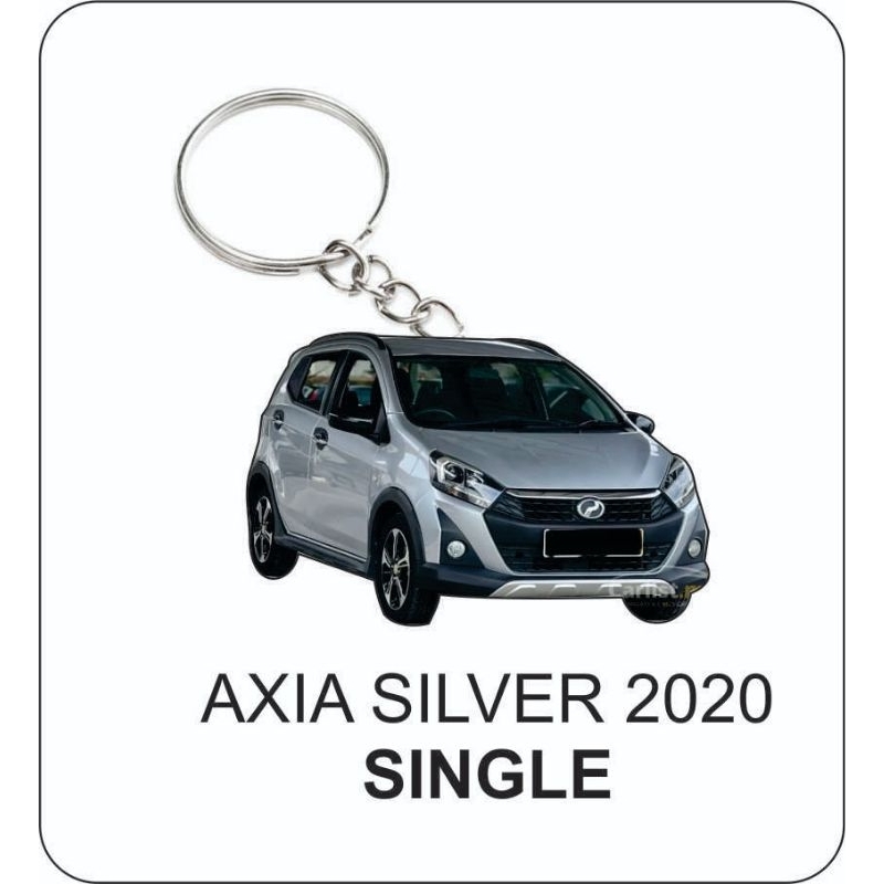 axia silver 2020 2d keychain | Shopee Malaysia