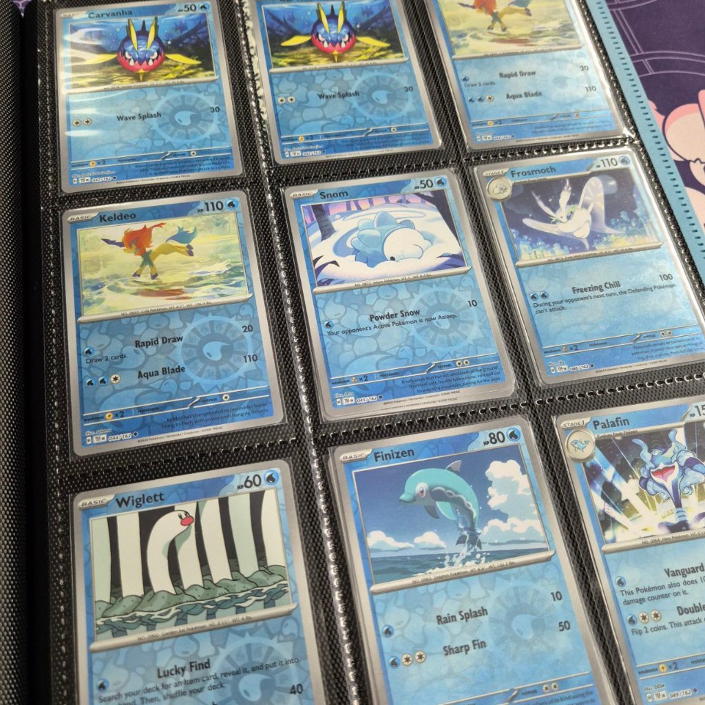 Pokemon TCG Temporal Forces TEF Water Reverse Holo Frosmoth Keldeo Snom ...