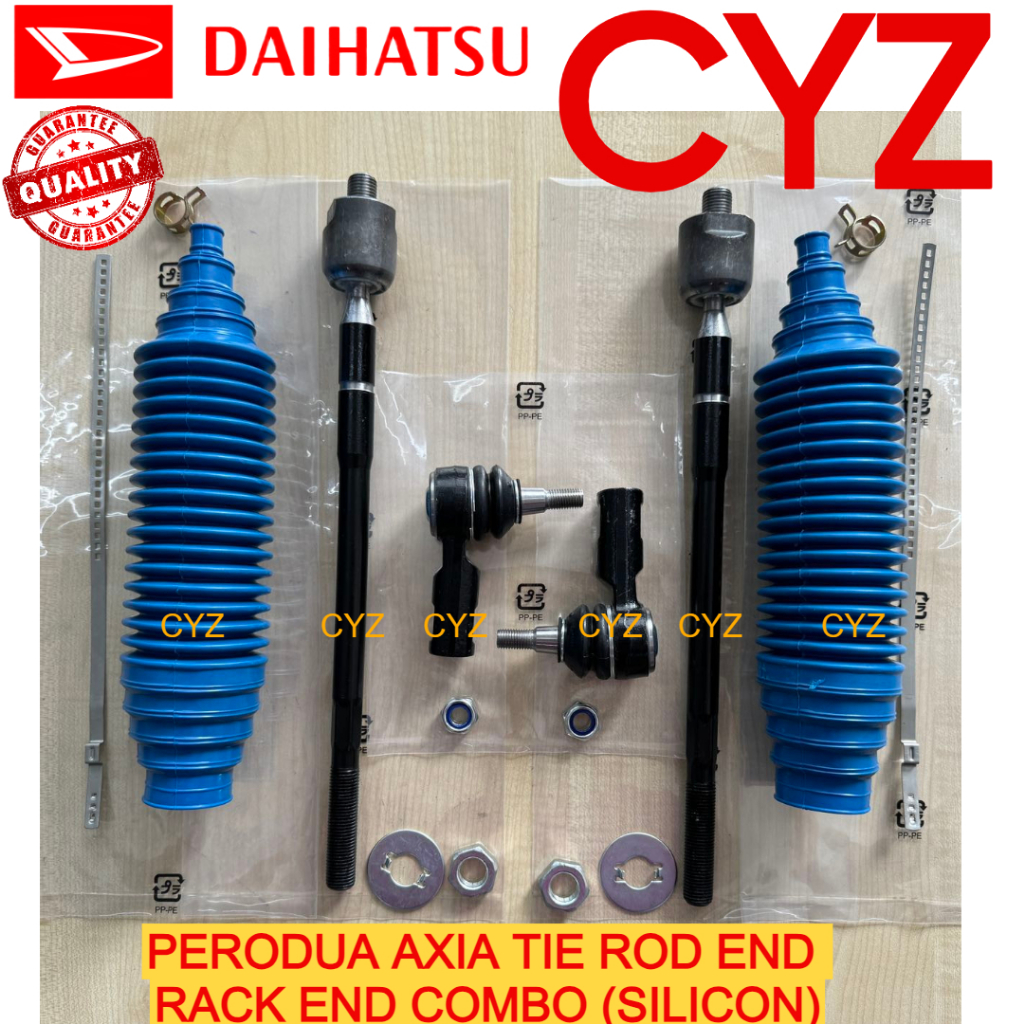 Combo Set PERODUA AXIA 1.0 Tie Rod End / Rack End / Steering Boot ...