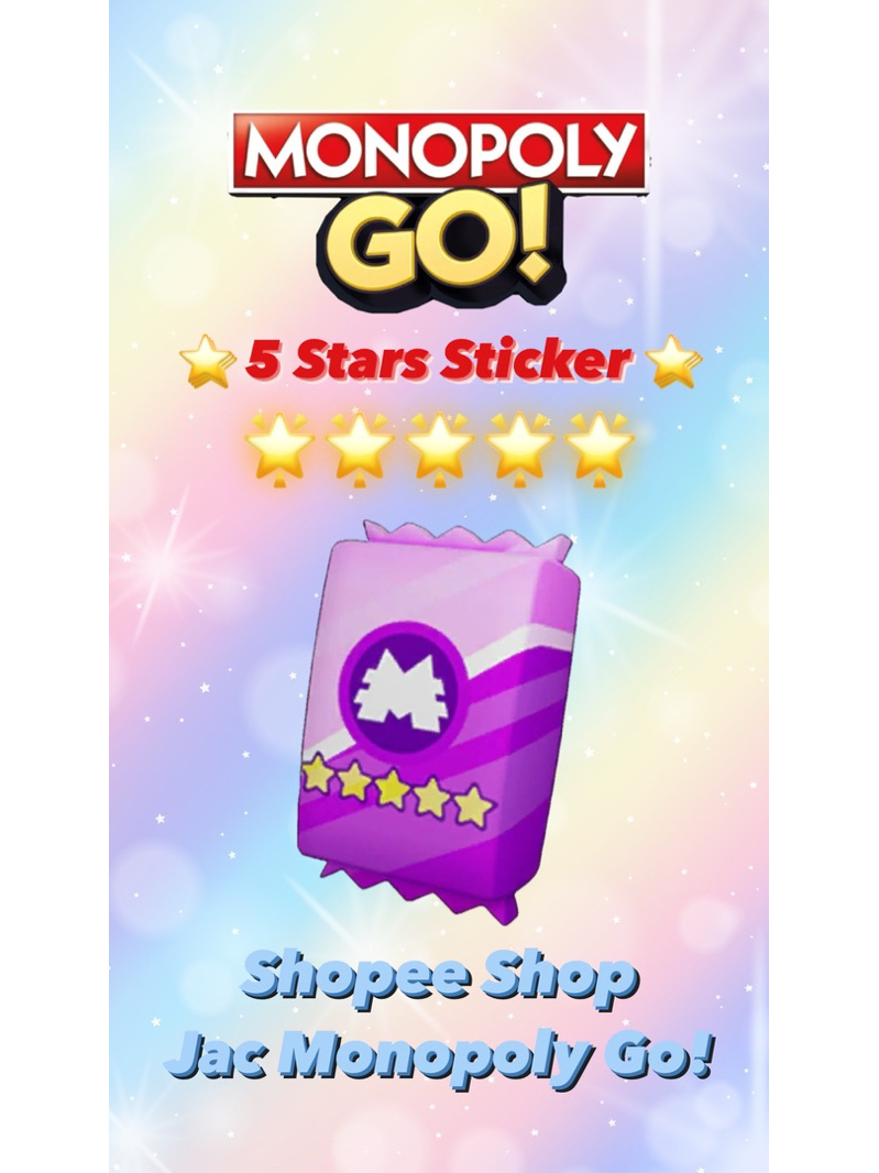 FOR SALE ONLY Monopoly Go! Sticker 🌟🌟🌟🌟 | Shopee Malaysia