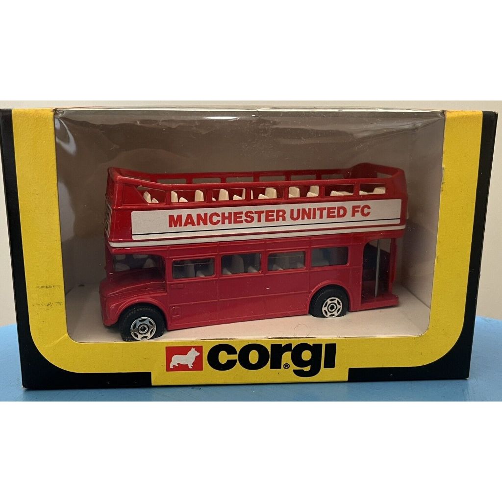 Corgi AEC Routemaster Open Top Bus - Manchester United FC FA Cup 1983 ...