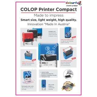 COLOP Printer Compact Self-Inking Custom Made Rubber Stamp(Hospital ...
