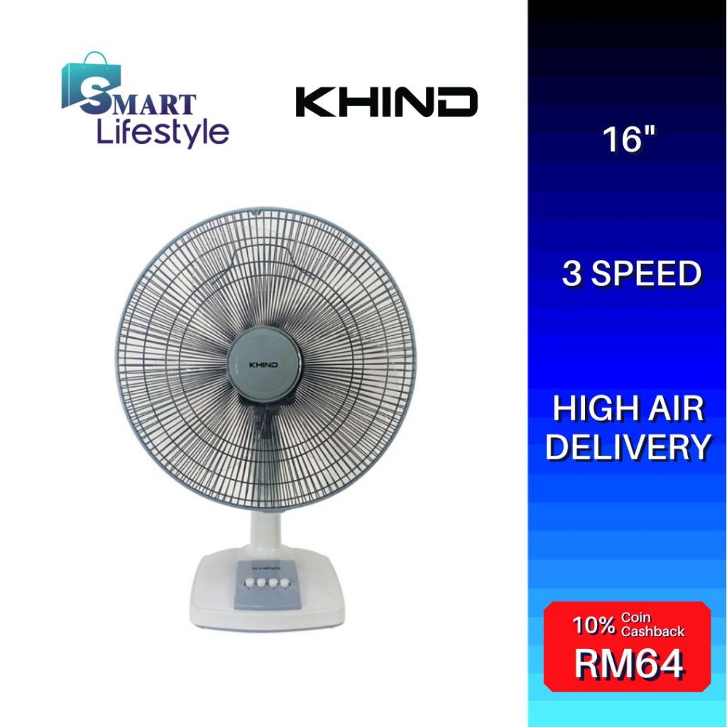Khind Table Fan 16" TF166 / TF1610SE / Midea MF-16FT15NB / Cornell CFN ...