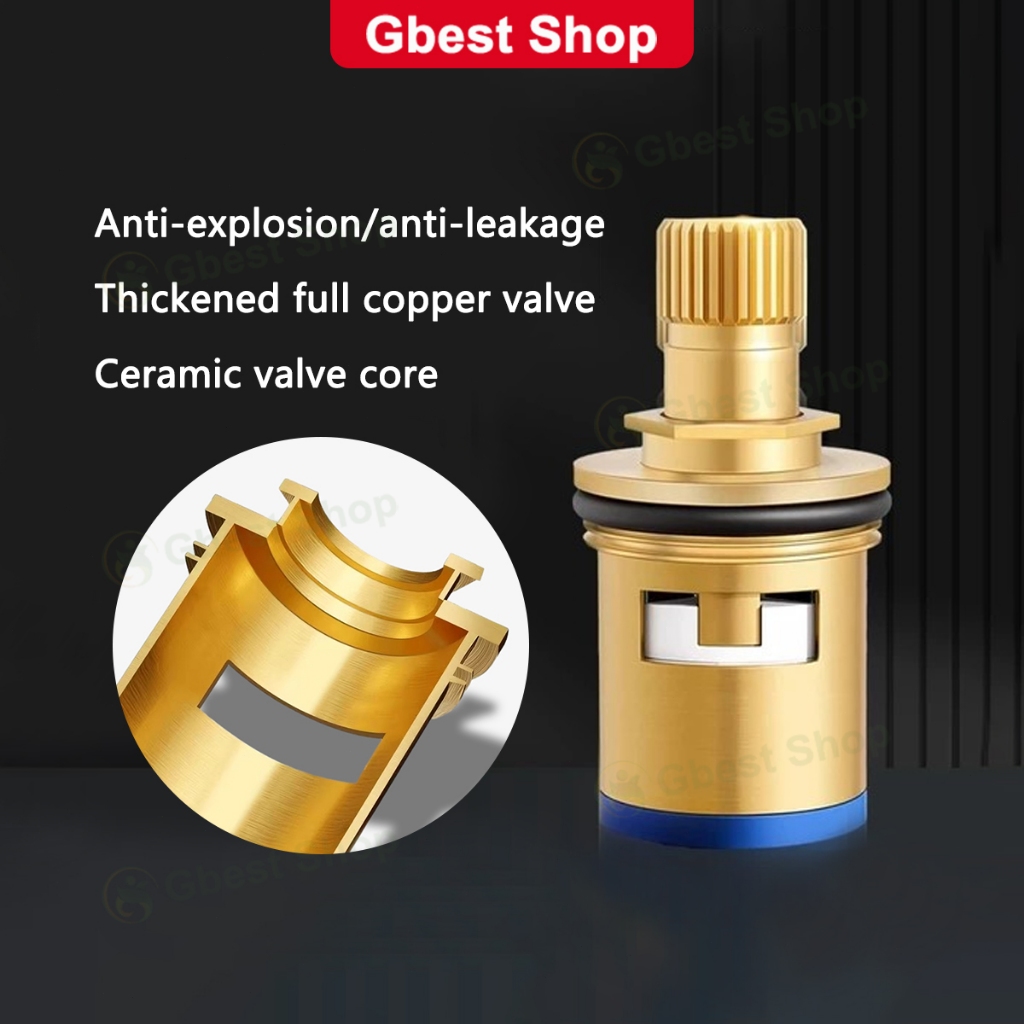 Brass Replacement Faucet Valve Core Double Sink Basin Kitchen Wall ...