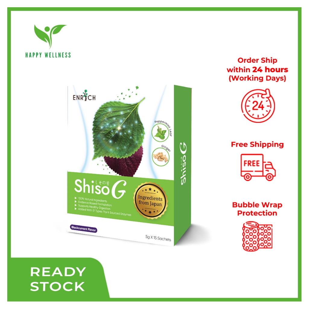 Enrich ShisoG Blackcurrant Flavor 5g x 15s Senak Perut, Sindrom Iritasi ...
