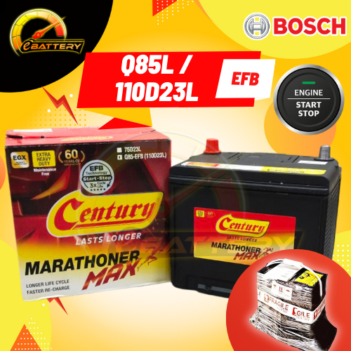 Q85 110D23L Century Marathoner Max EFB Battery i-Stop Start Car Battery | MAZDA 2, 3, 6, CX3 ...