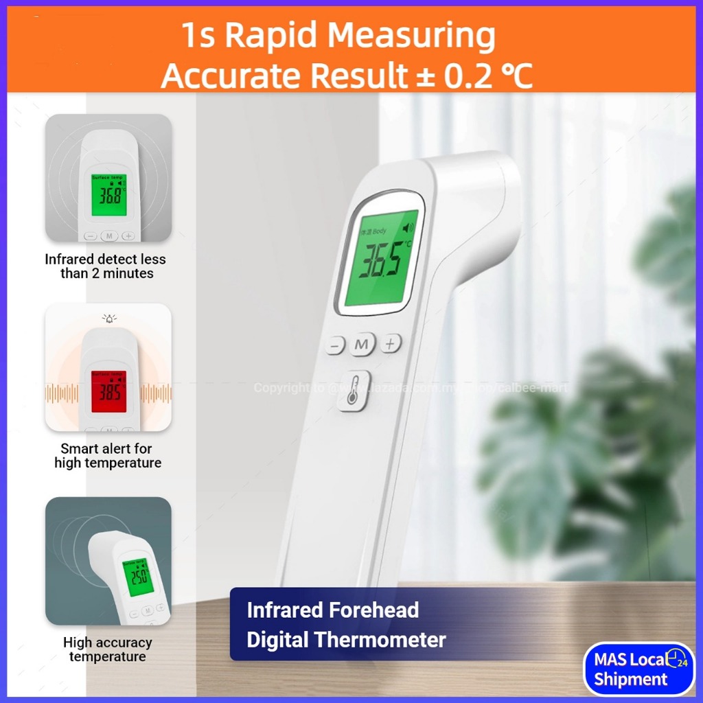 Infrared Forehead Thermometer Smart Temperature Measure Digital Shooter ...