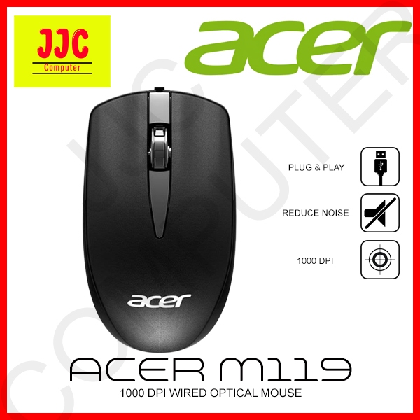 ACER M119 1000DPI | WIRED OPTICAL MOUSE - 300142 | Shopee Malaysia