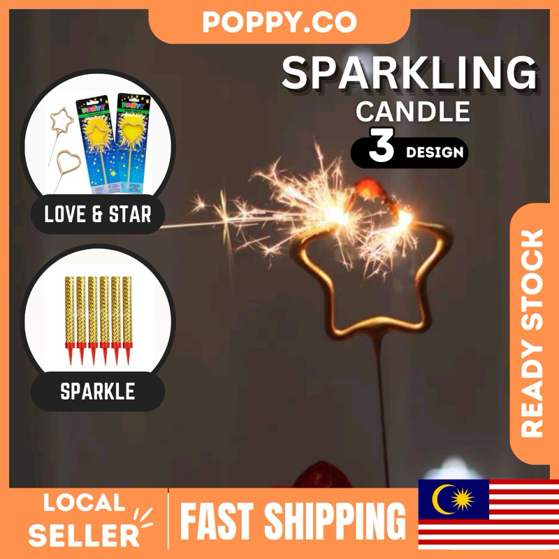 Sparkler Candle Birthday Candle Lilin Api Firework Candle 烟花直筒生日蜡烛 ...