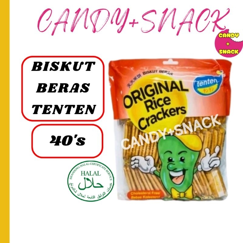 [40PACKET] tenten Original Rice Crackers l Biskut Beras l Childhood ...