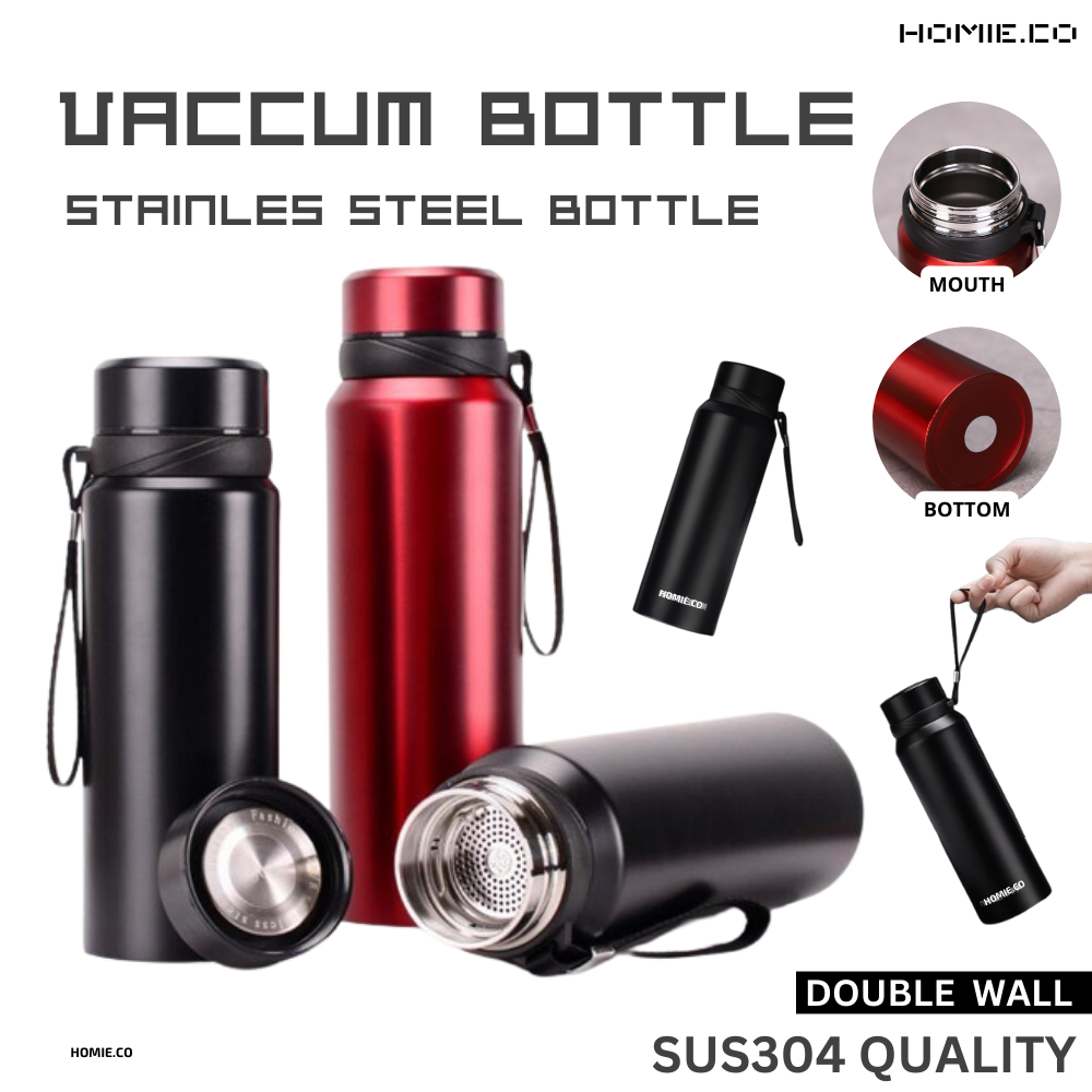 1800ml | Botol Air 304 Stainless Steel Termos Tahan Panas Sejuk Vacuum ...