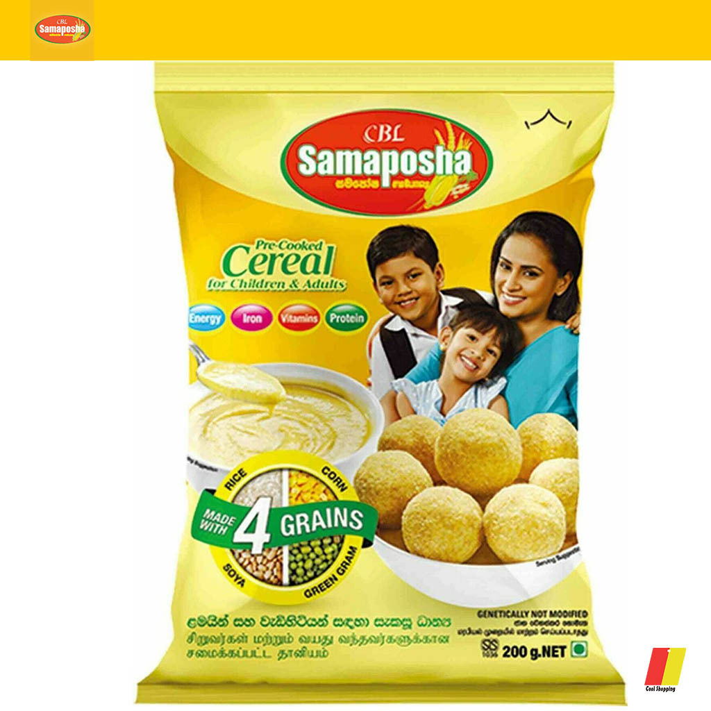 Sri Lankan Samaposha/ Sri Lankan Pre-Cooked Cereal 200g ( Fully Organic ...