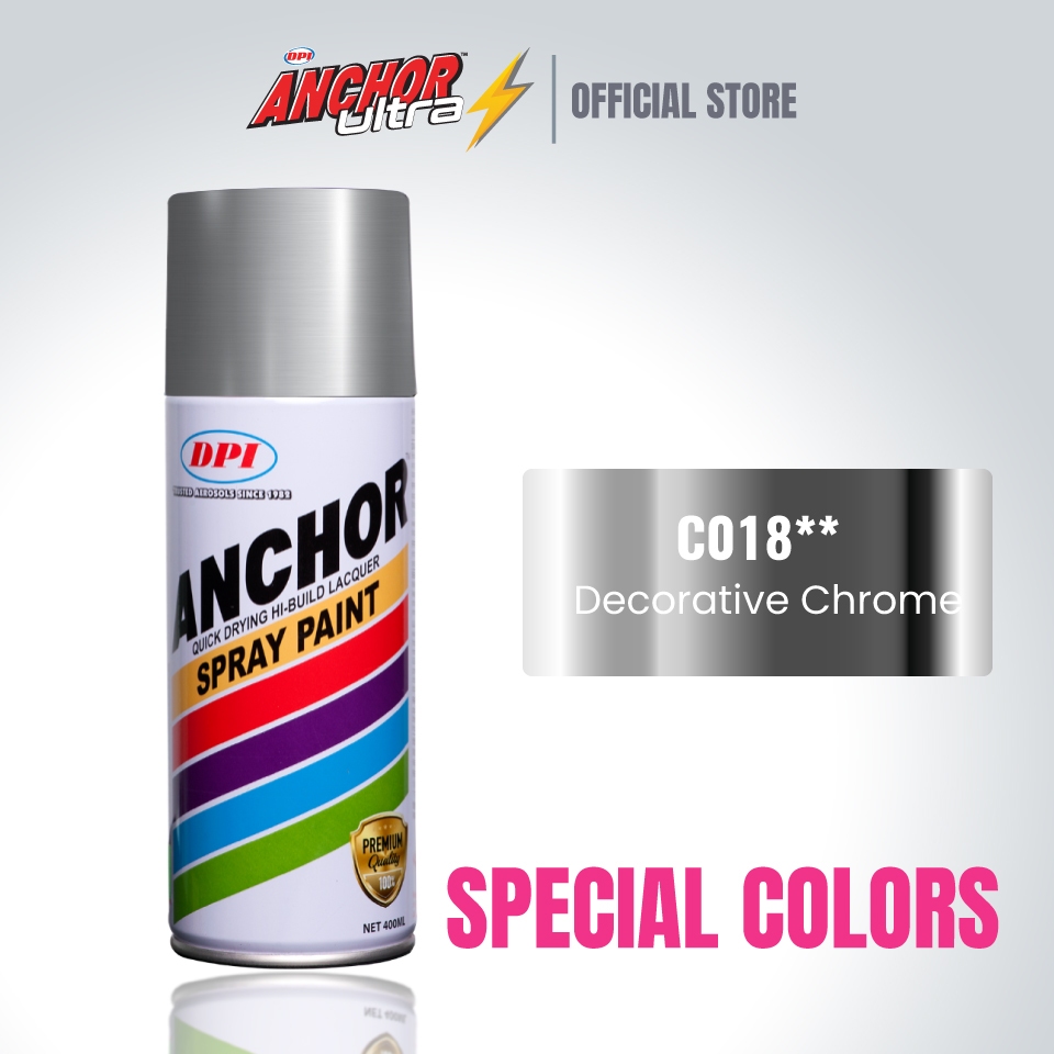 DPI Anchor Warna Khas C018** Decorative Chrome Spray Paint / Cat Sembur ...