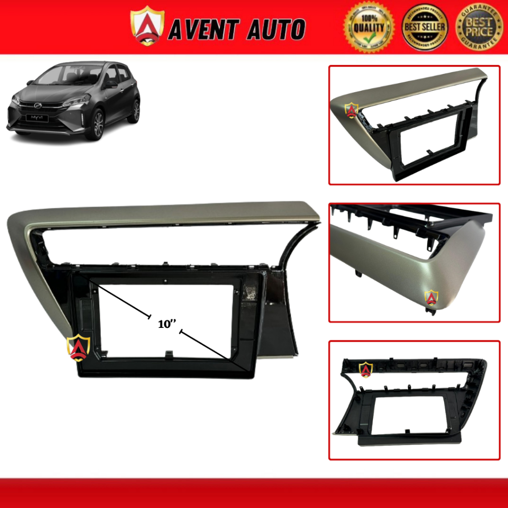 Big Screen Casing Android 10 inch Perodua Myvi 2018-2022 | Shopee Malaysia